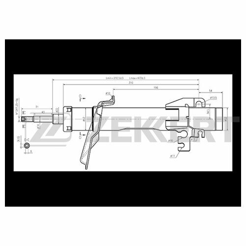Амортизатор подвески ZEKKERT SG4788