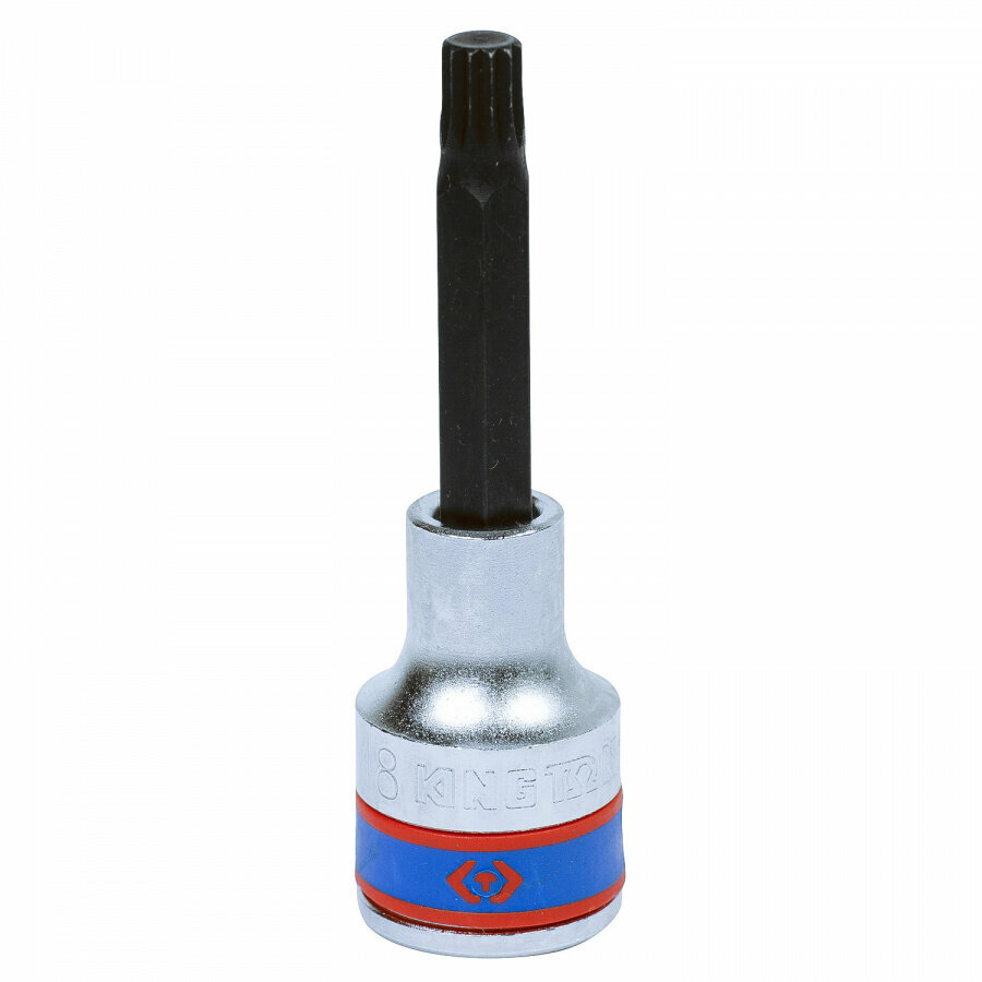 Насадка (бита) торцевая 1/2", SPLINE, M08, L = 80 мм KING TONY 403608