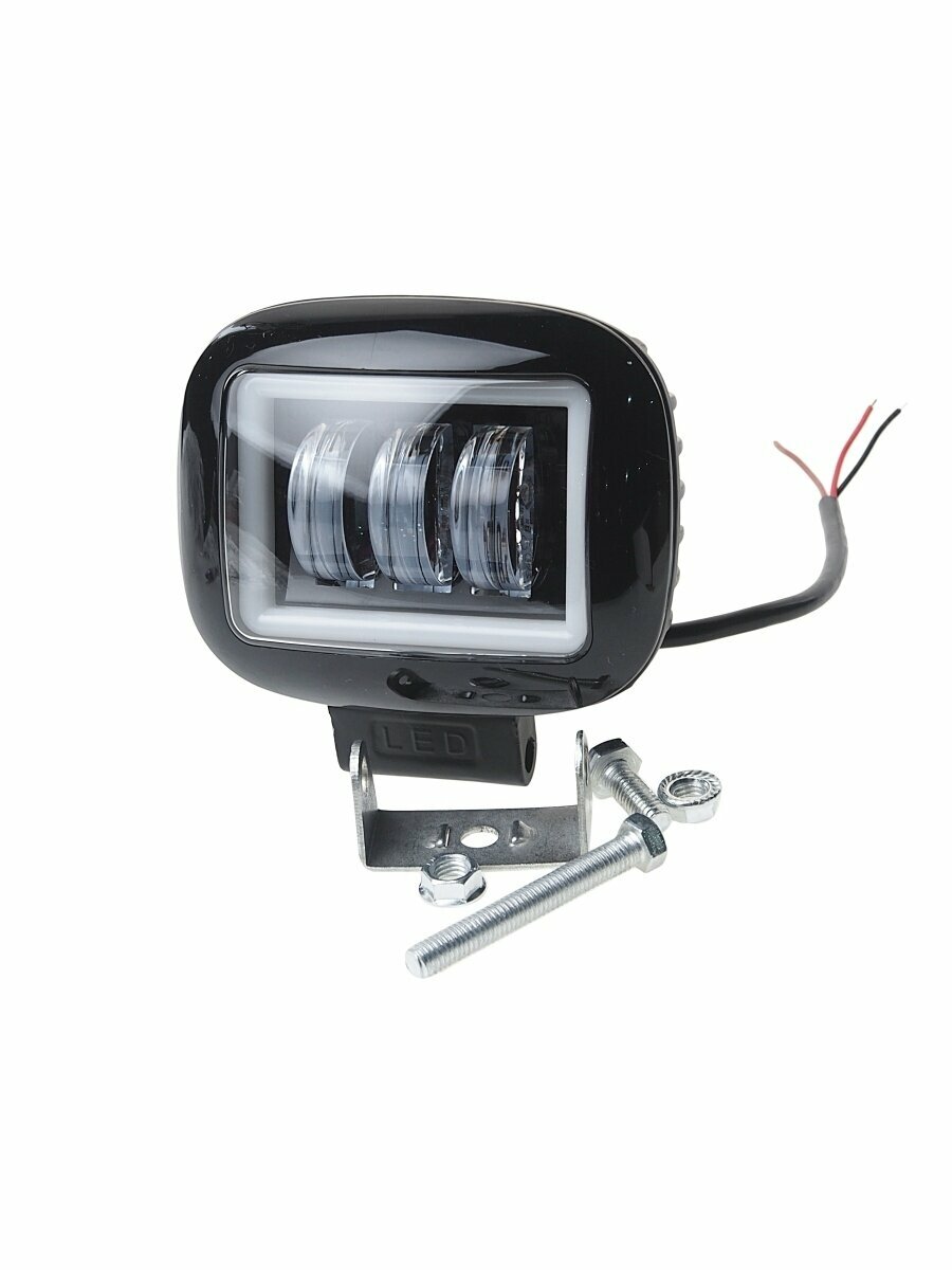 Автомобильные фары рабочего света MIS-30W(SQ) с подсветкой 120х100мм 10-30V MIS-30W(SQ)