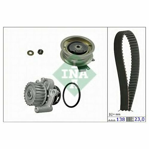 Комплект (ремень + ролик + водяной насос + 2 болта) Ina 530017130