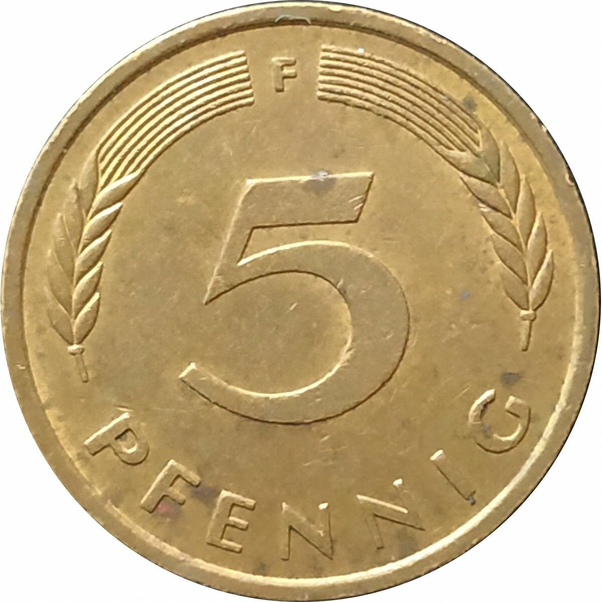 5 пфеннигов 1978 Германия F из оборота