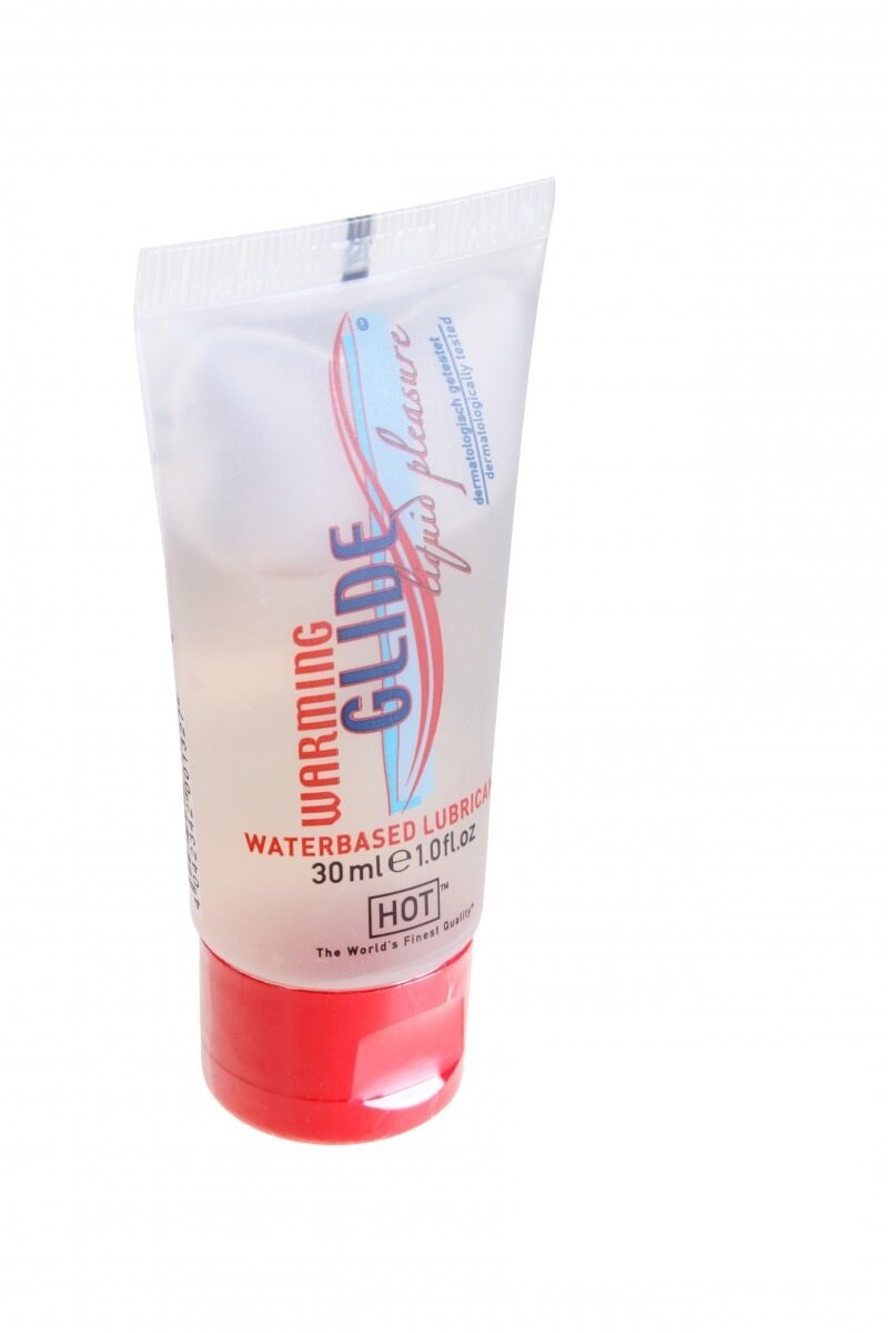Cогревающая и возбуждающая смазка на водной основе Warming Glide (30 мл), hot-44042