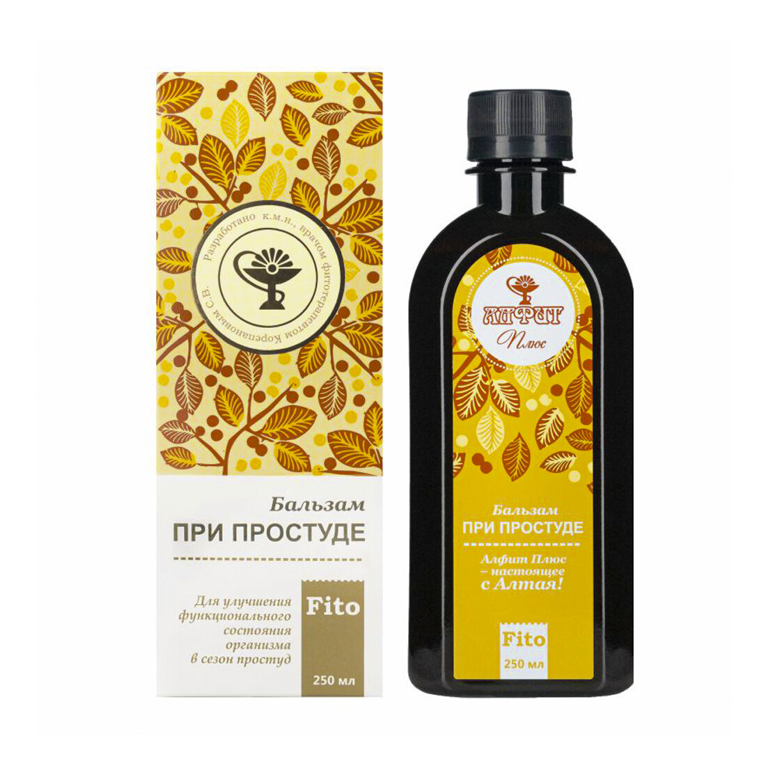 Бальзам "При простуде", 250 мл, Алфит Плюс