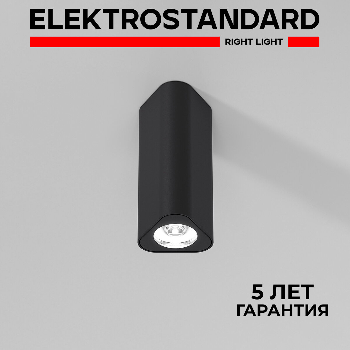 Спот / Накладной светодиодный светильник Elektrostandard Trio 25110/LED, 8 Вт, 4000 K, цвет черный