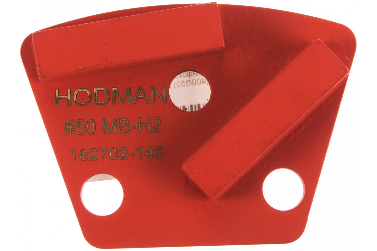 HODMAN 2899 Алмазный шлифовальный пад 50H 400/350 мкм 2 сегмента для мягкого бетона