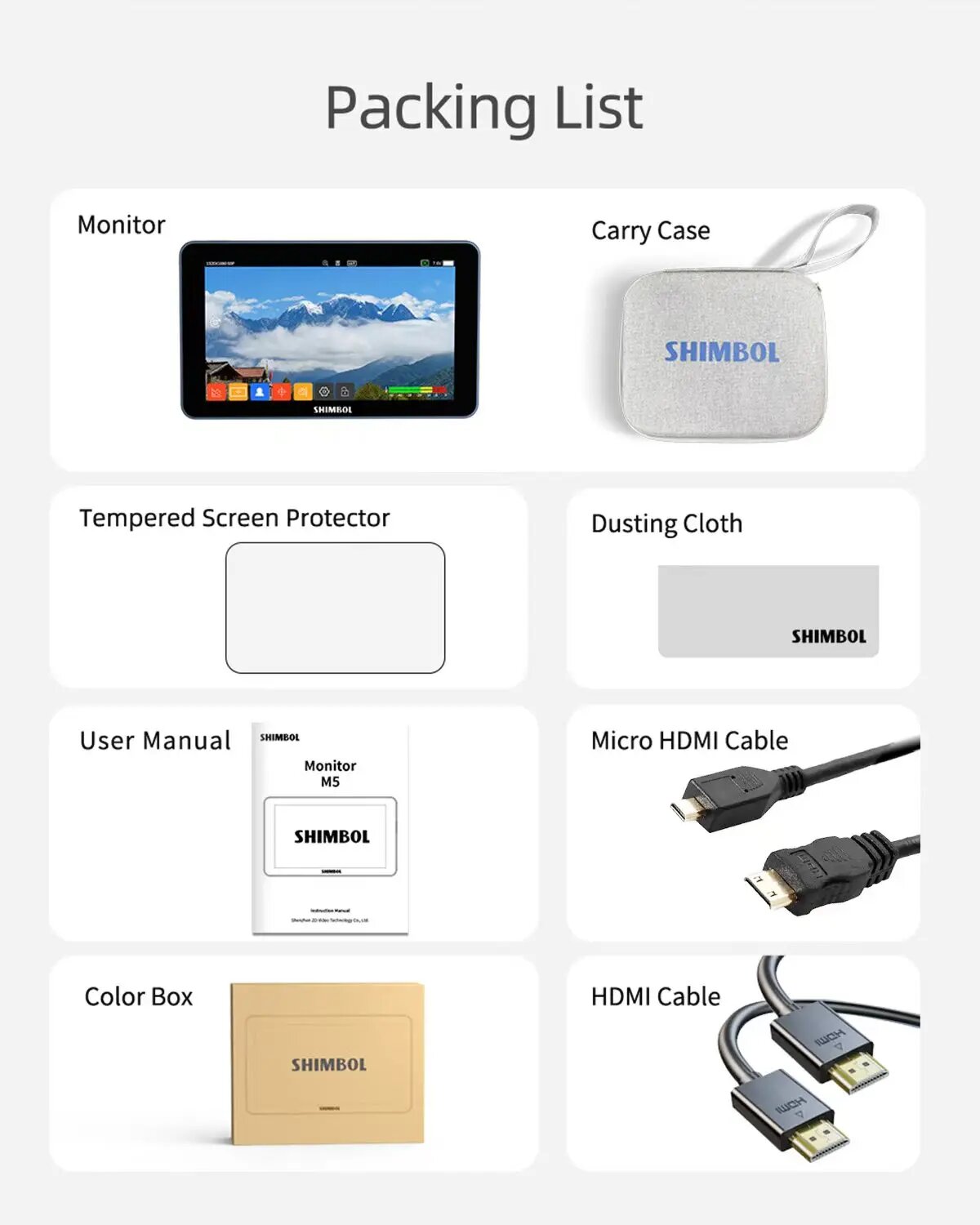 SHIMBOL M5 5,5 дюймовый 4K монитор для DSLR камеры