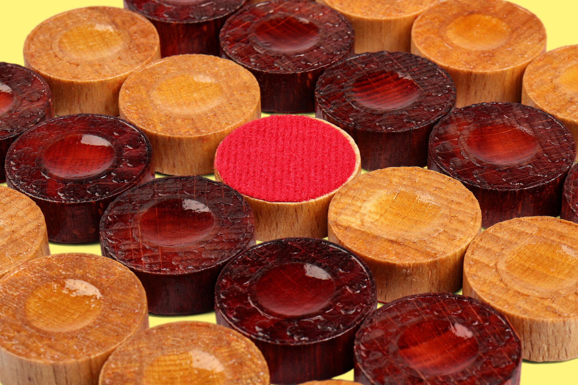 Фишки для нард, фишки для шашек 30 мм Лакированные (бук)