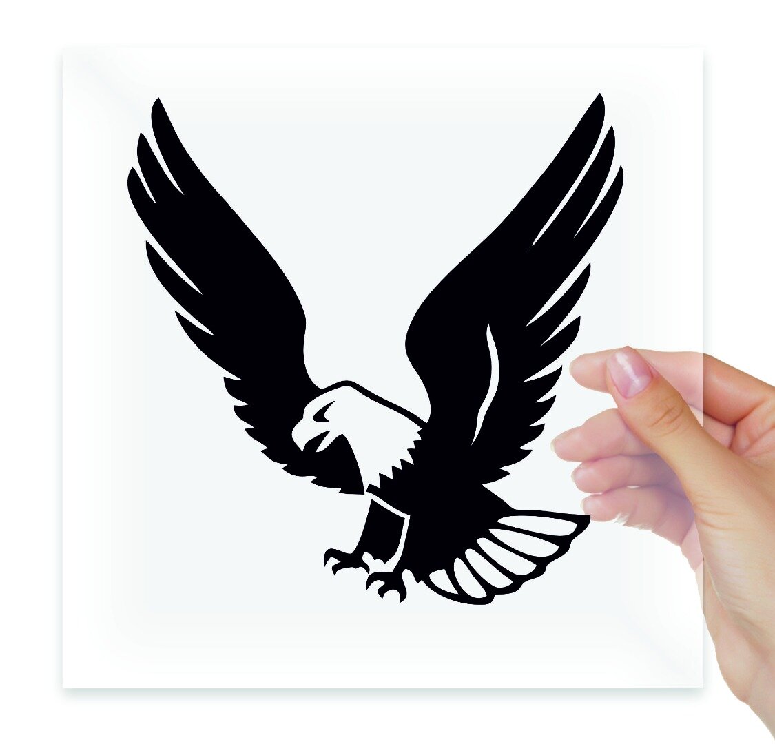 Автомобильная виниловая наклейка 20 см - Орел, Стикер для окна авто