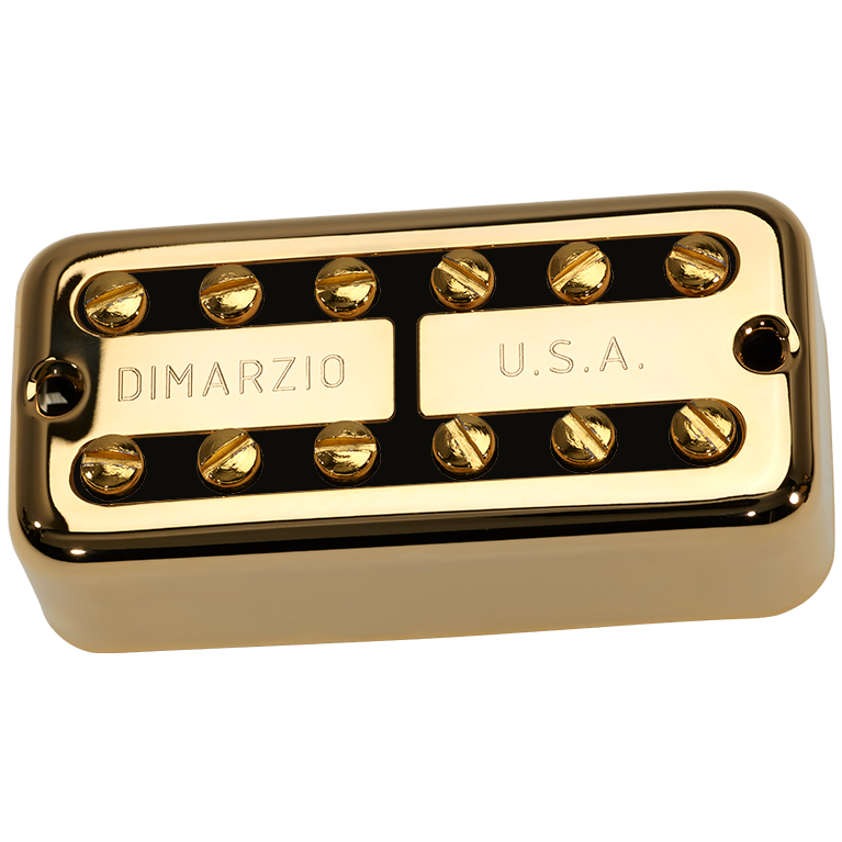 DiMarzio DP294FGBK PAF'TRON BRIDGE - звукосниматель для электрогитары, хамбакер, Алнико 5, 255 мВ, 9,13 кОм, золото/чёрный