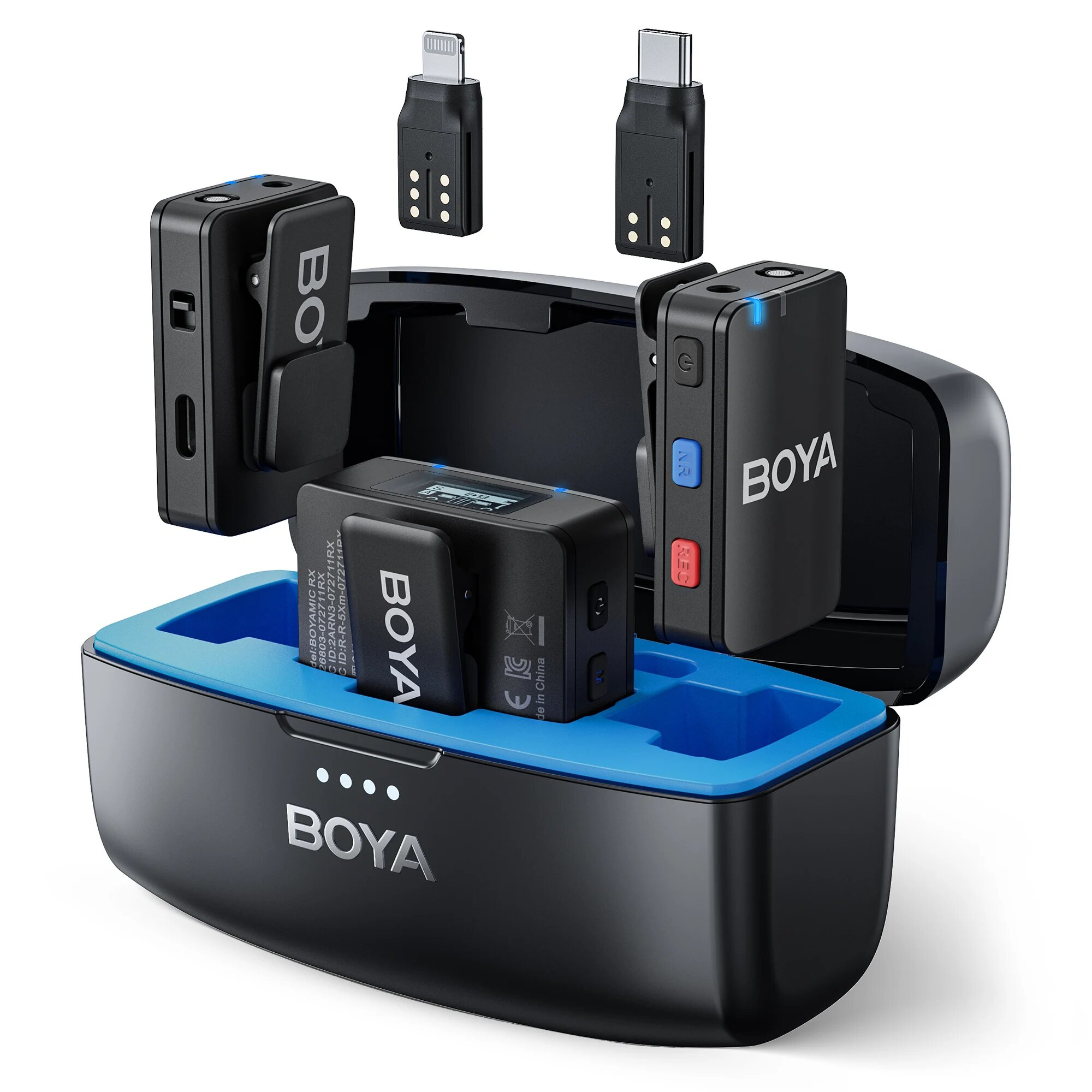 BOYA BOYAMIC Беспроводной лаvalier микрофон BOYAMIC-blue