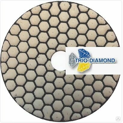 Круг алмазный гибкий Черепашка 125мм/#100 сухая шлифовка Trio-Diamond 370100