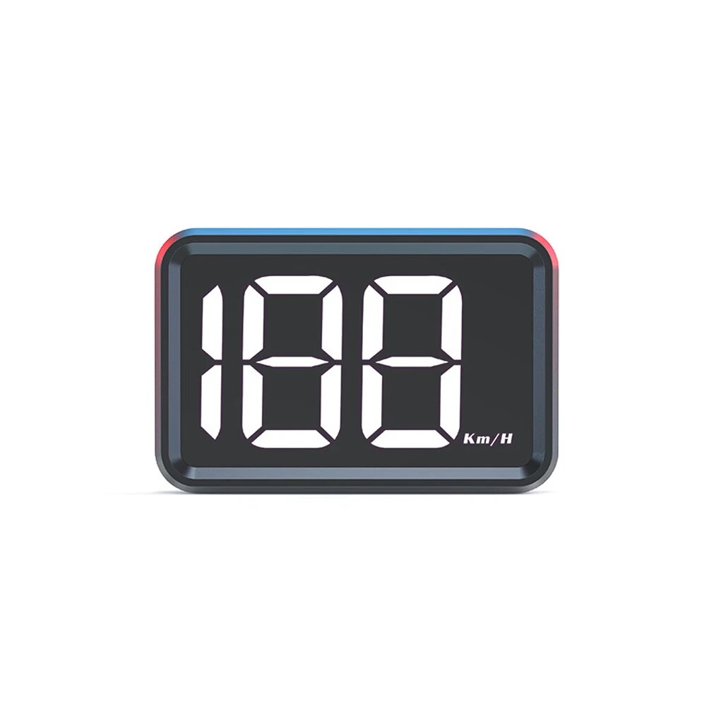 Автомобильный цифровой спидометр HUD Головной дисплей GPS Измеритель скорости KMH MPH White 1 KM H