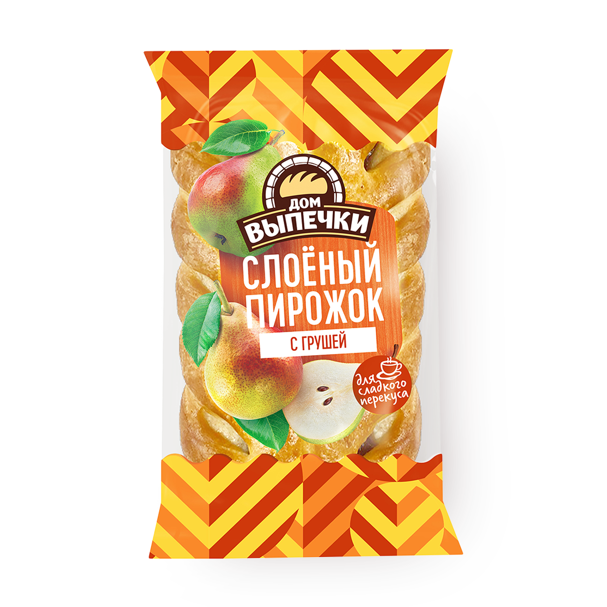 Пирожок слоёный с грушей «Дом выпечки», от +6 до +25 °C, 70 г, 1 шт