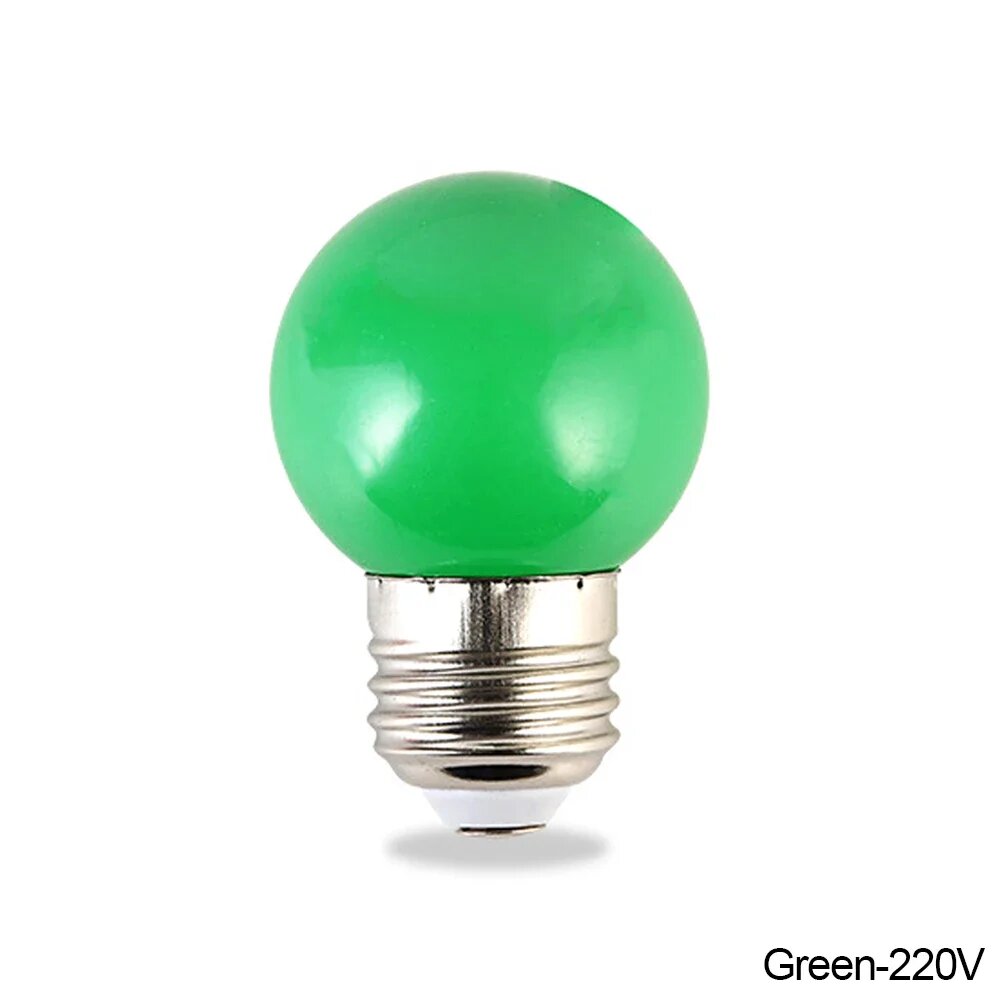 Зеленая светодиодная лампа E27 Green-220V