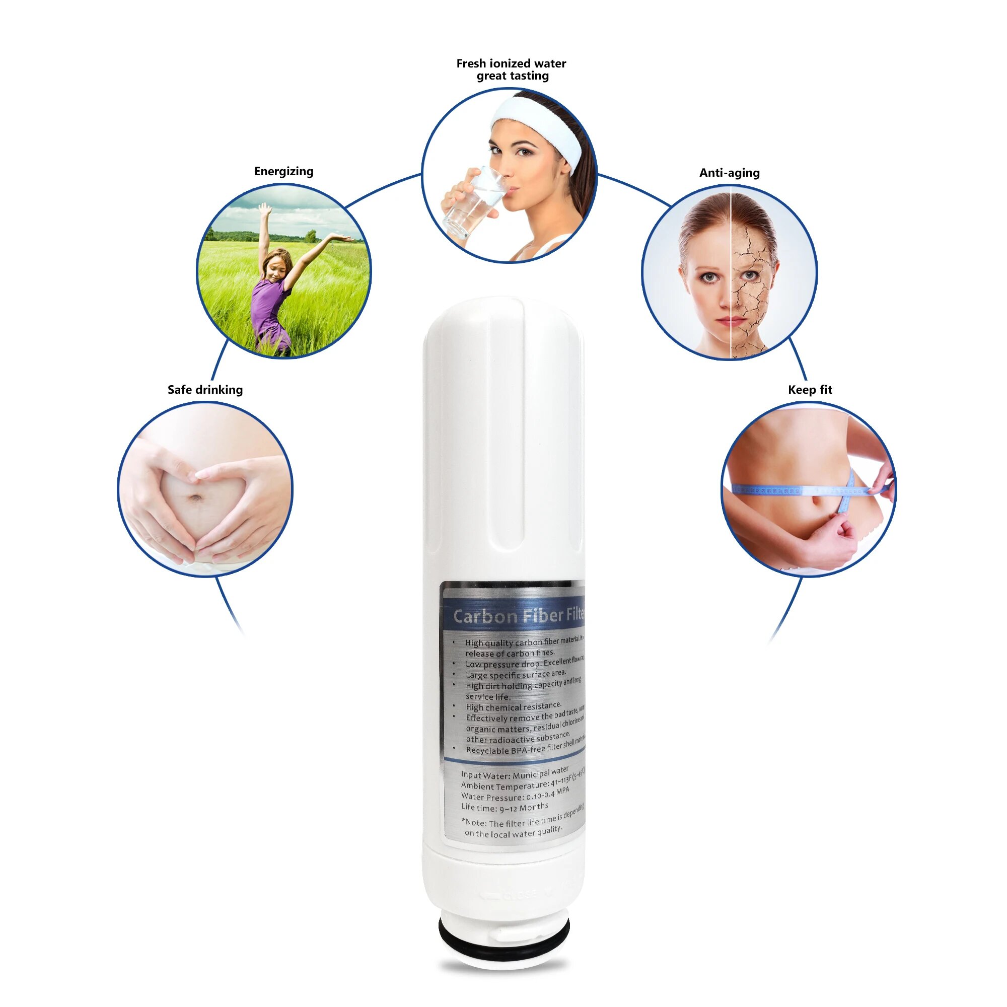 Фильтр угольный для ионизатора воды YJ-729