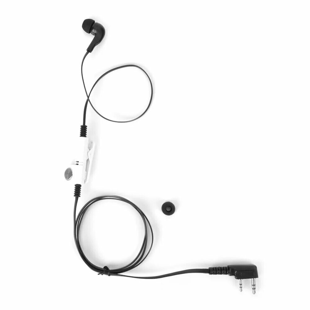 Проводные наушники-гарнитура для рации Kenwood Baofeng, Black