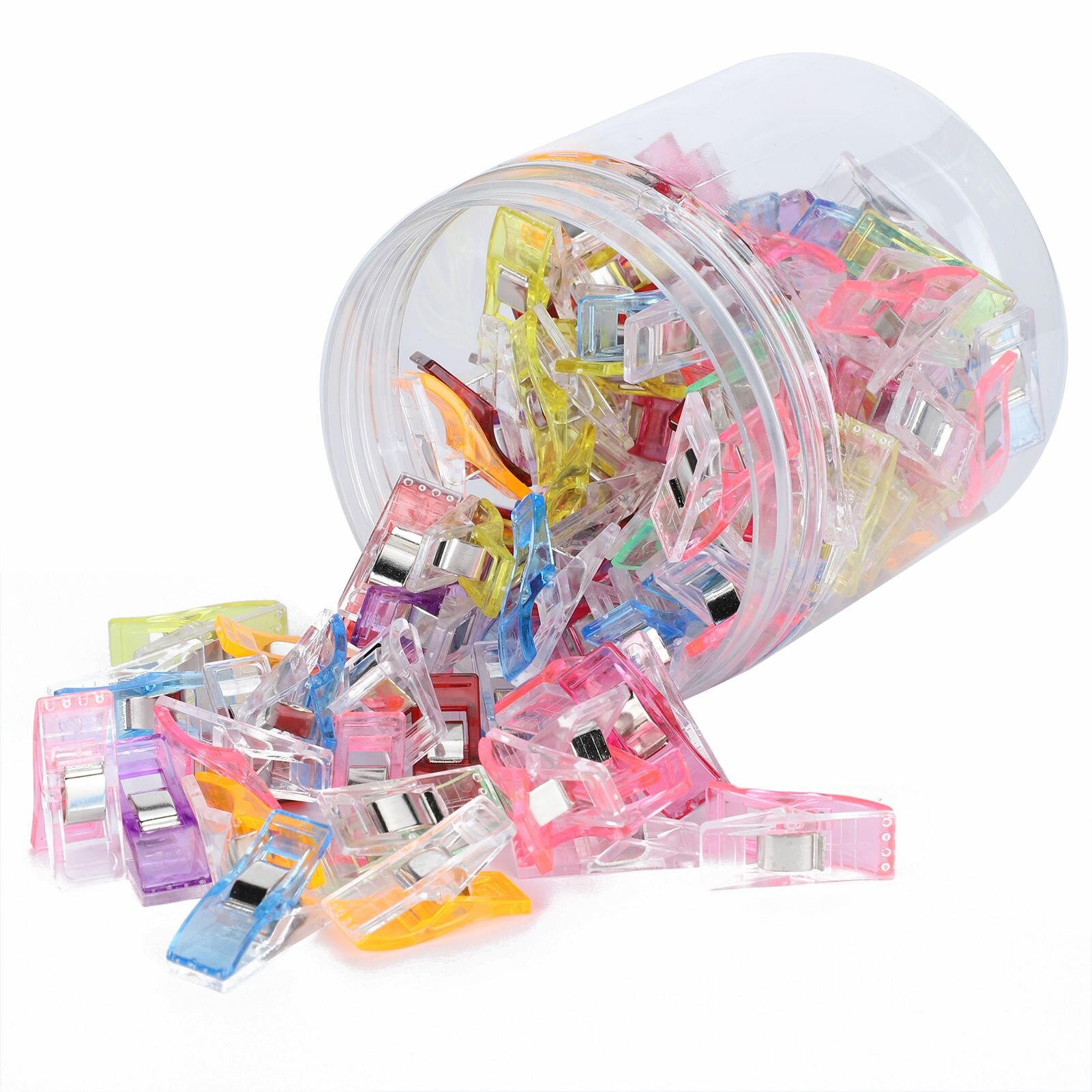 100шт подшив клипы для лоскутного шитья, пластиковые, плоская головка