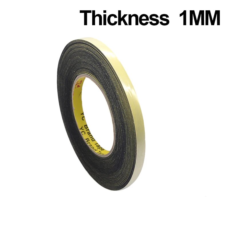 Лента Клейкая, 1/3/5 мм, из губчатой резины, водонепроницаемая, односторонняя, для защиты от столкновений, для окон и дверей