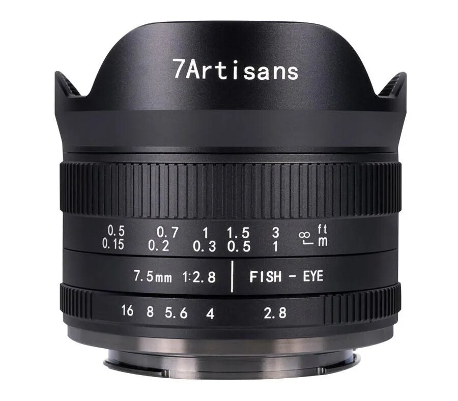 7Artisans Объектив 7,5 мм f/2,8 II, APS-C для Sony E объектив рыбий глаз