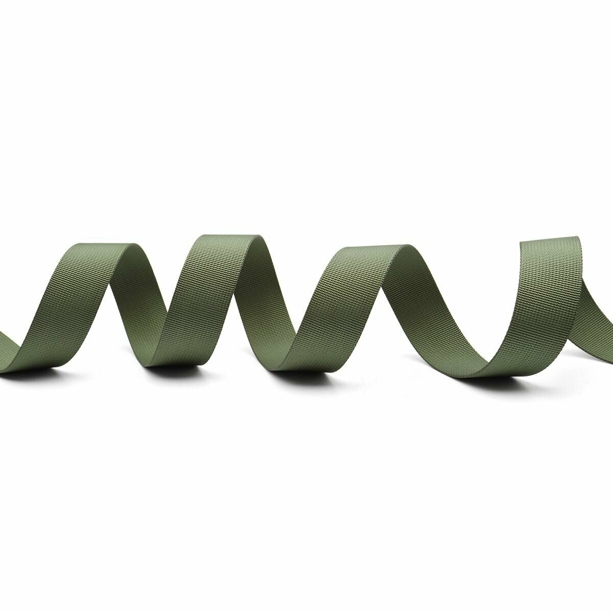 Лента ременная 36,5 гр/м,100% полиэстер, 30 мм*25м (хаки)