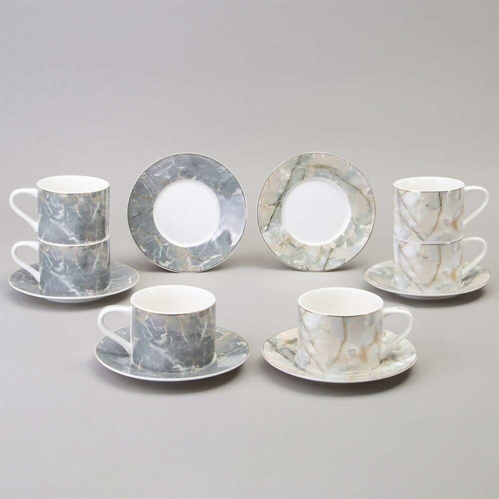 Чайный набор lefard "Top style" на 6 персон 12 предметов 250 мл