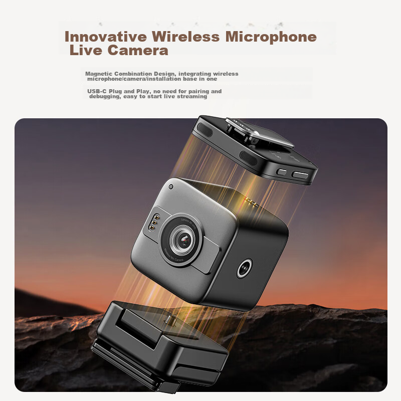 Веб-камера Lenovo, 4096x2160, USB, внешний микрофон, черный