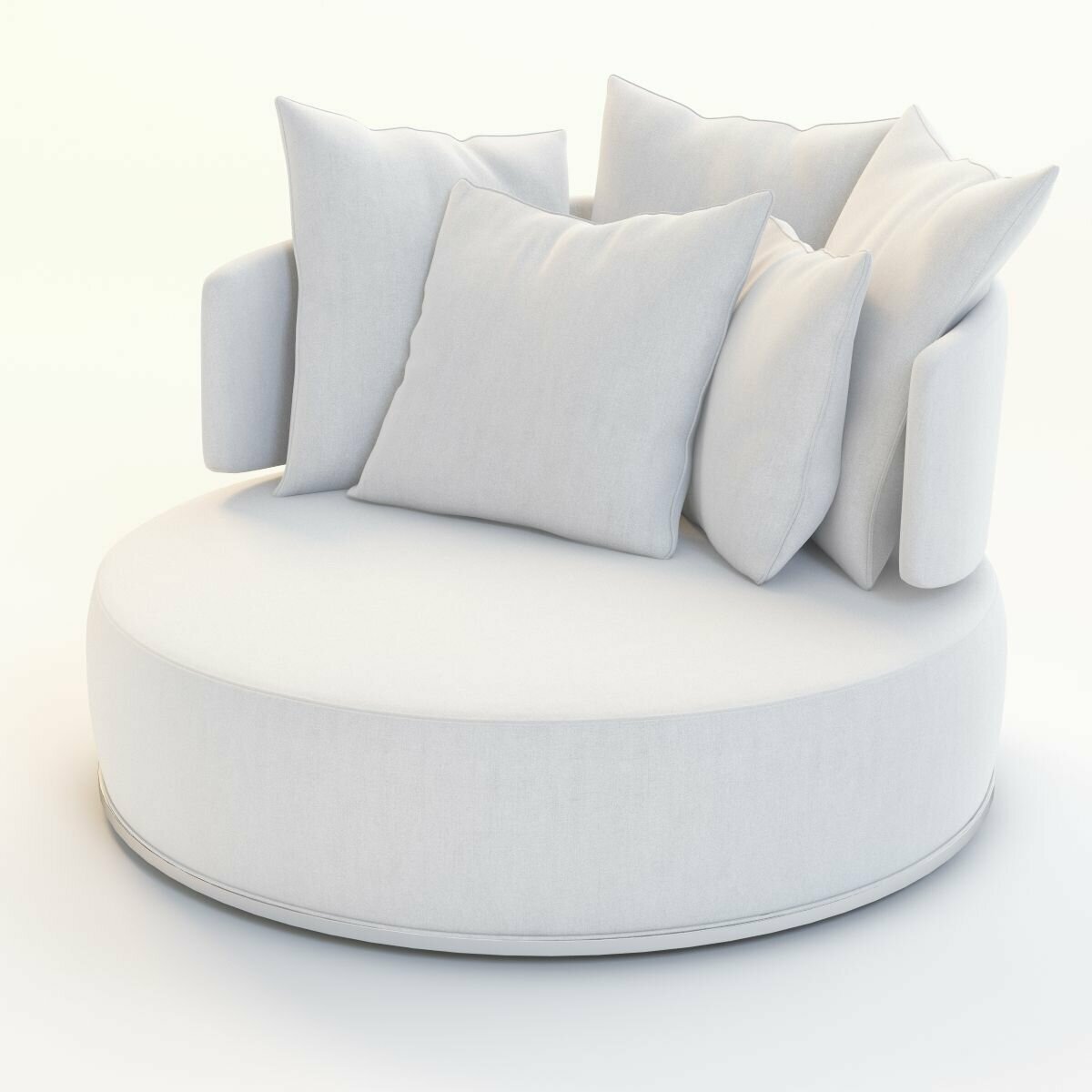 Диван-кушетка "MALAXIT" 140 см, белый, антивандальный велюр, с выбором оттенка