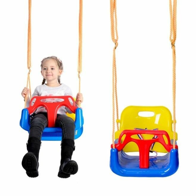 Подвесные качели Капризун 3 в 1 для детей, подвесные качели для дома и сада пластиковые, трансформер