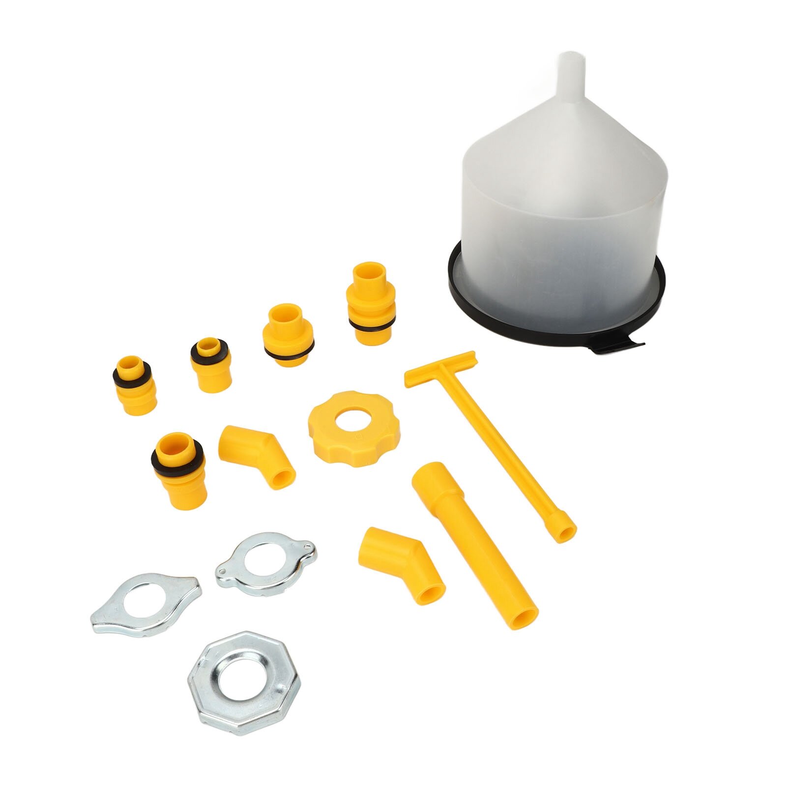 15 шт. комплект воронок для охлаждающей жидкости, автомобиль, яхта, лодка, серебристый адаптер для выпуска охлаждающей жидкости с защитой от разливов