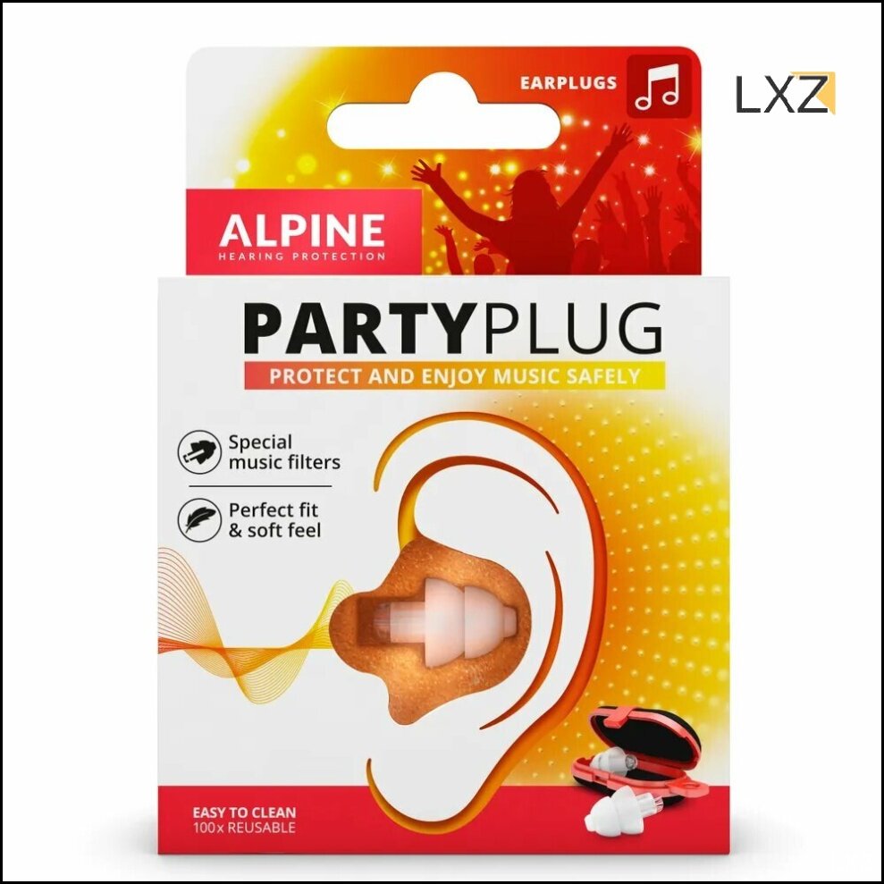 Эксклюзивные беруши PartyPlug Alpine для вечеринок, клубов и концертов