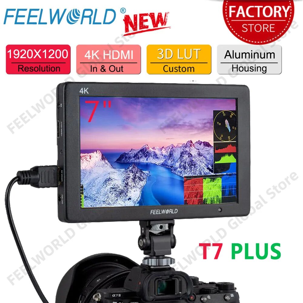 Feelworld T7 PLUS V2 7-дюймовый 3D монитор