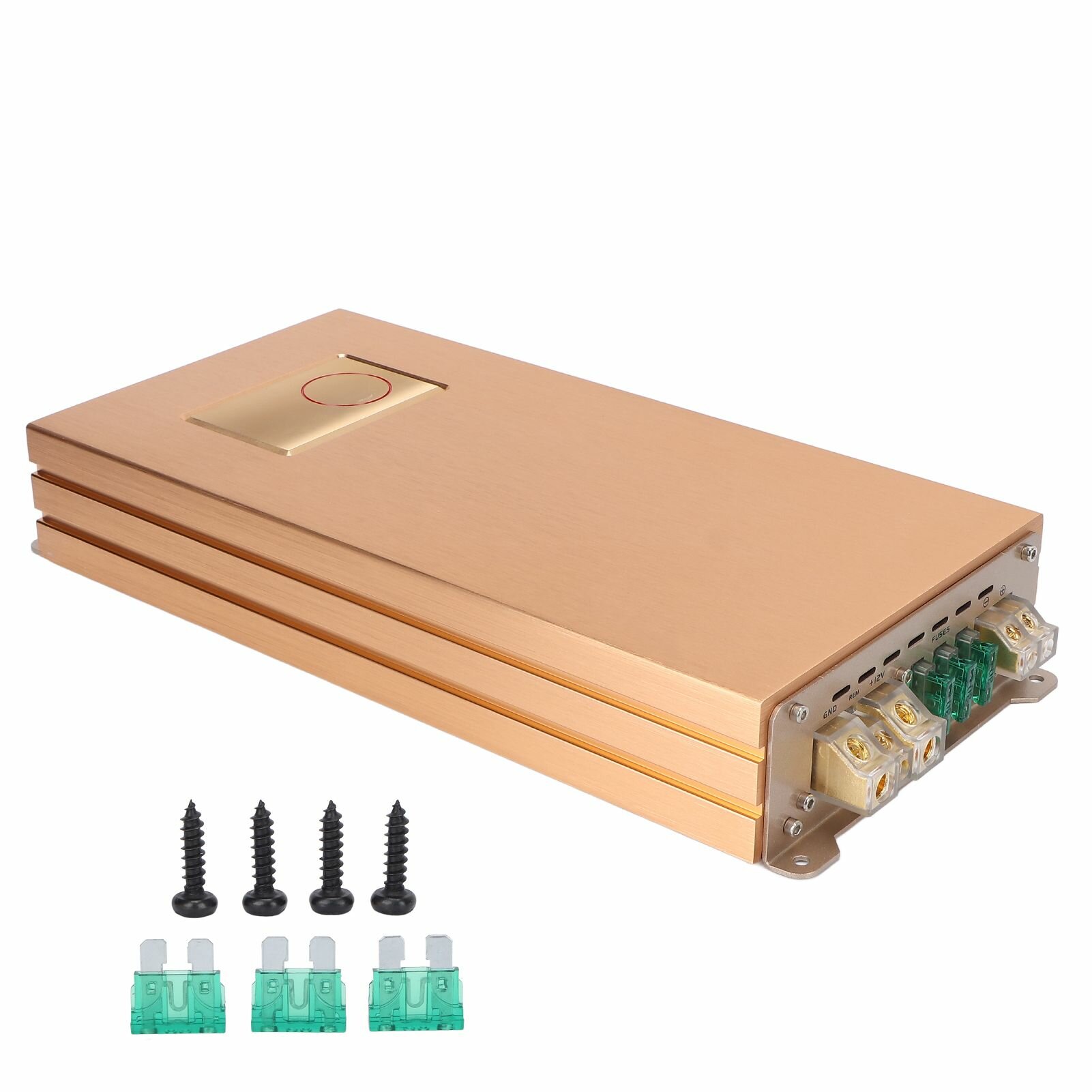 Золотой автомобильный усилитель 1200W (супербасс)