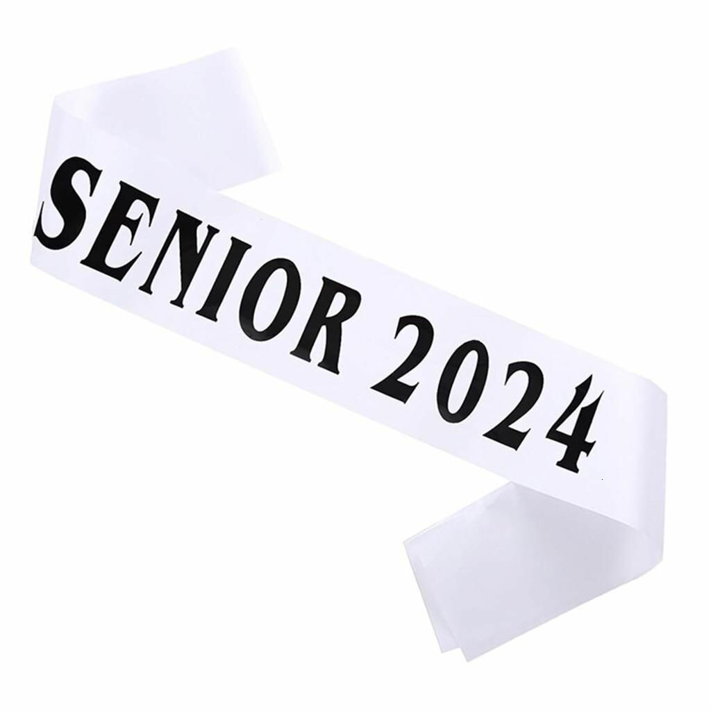 Выпускная лента 2024, Черные буквы
