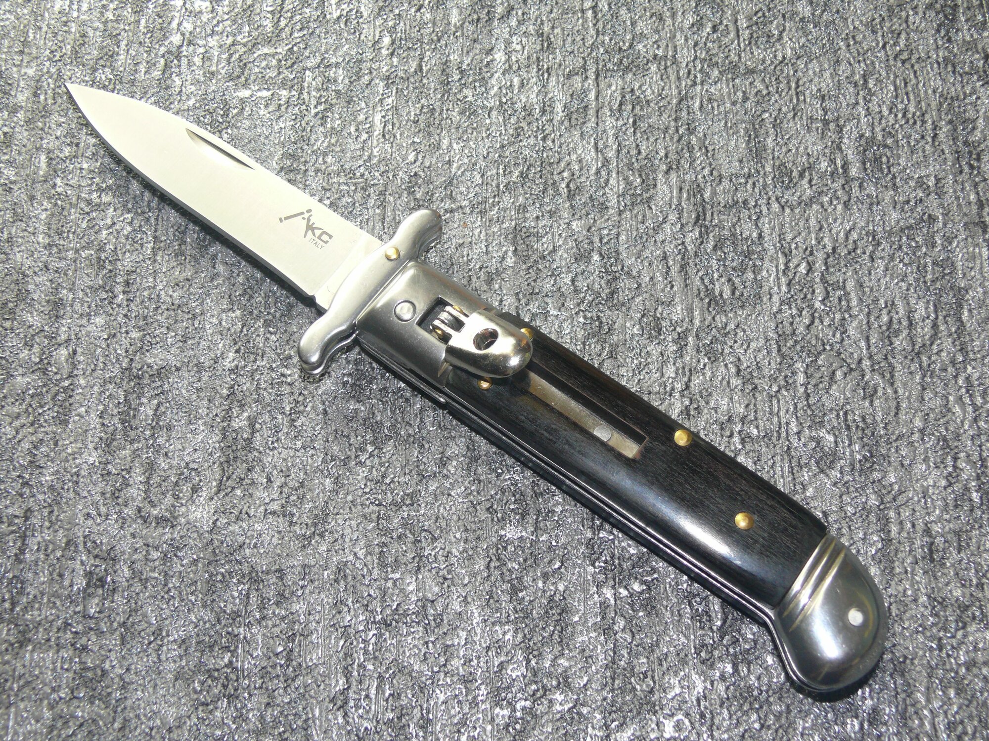 Нож складной, автоматический "Стилет" АКС-001 (черный)