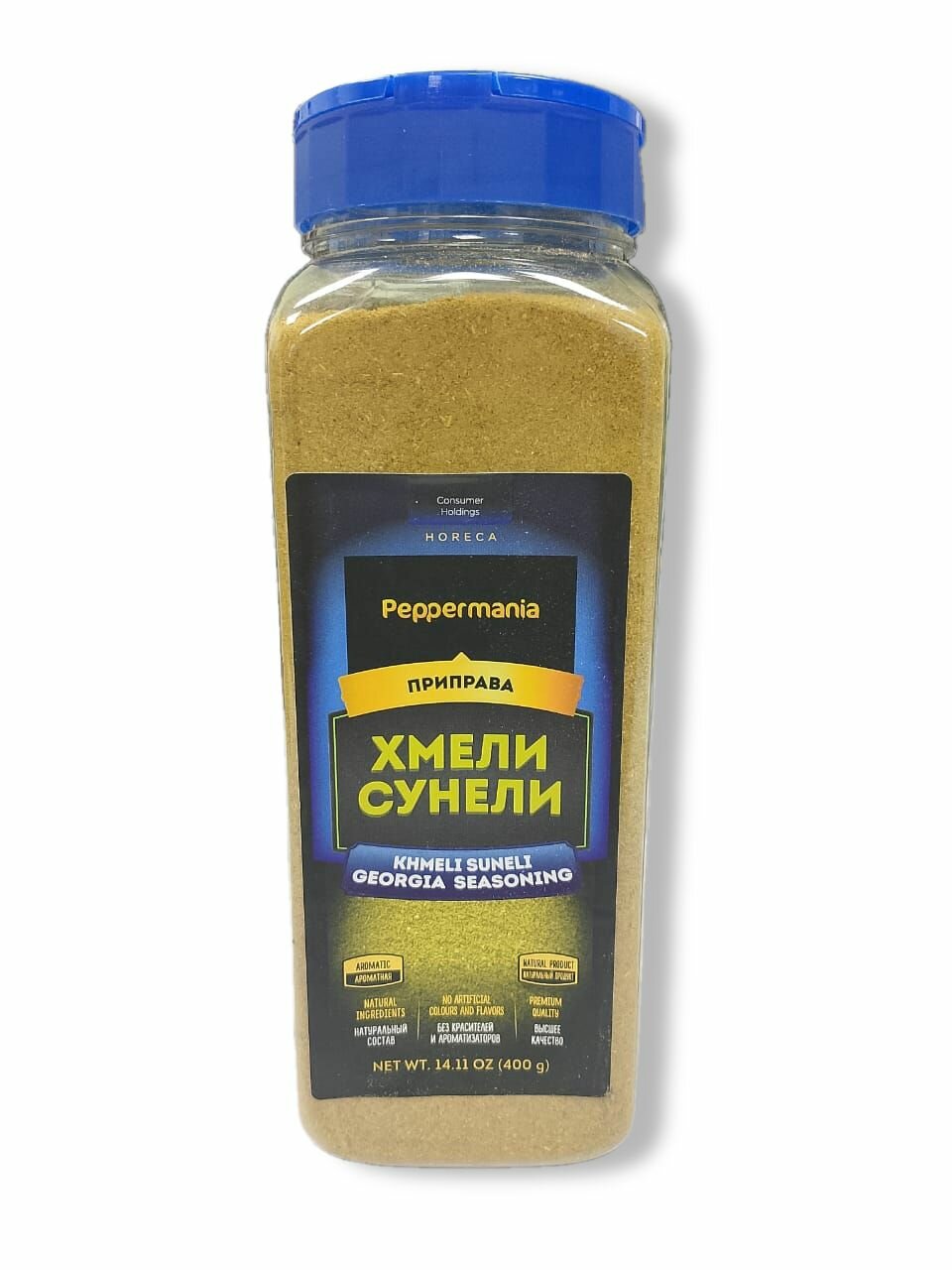 Приправа Peppermania "Хмели-Сунели", молотая, универсальная, банка, 400 гр
