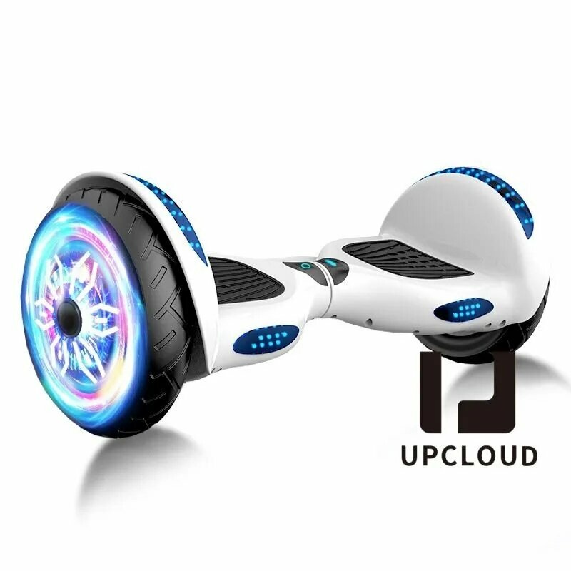 Гироскутер "Умный балансировочный велосипед", диаметр 10 дюймов, Транспорт для детей и взрослых, белый