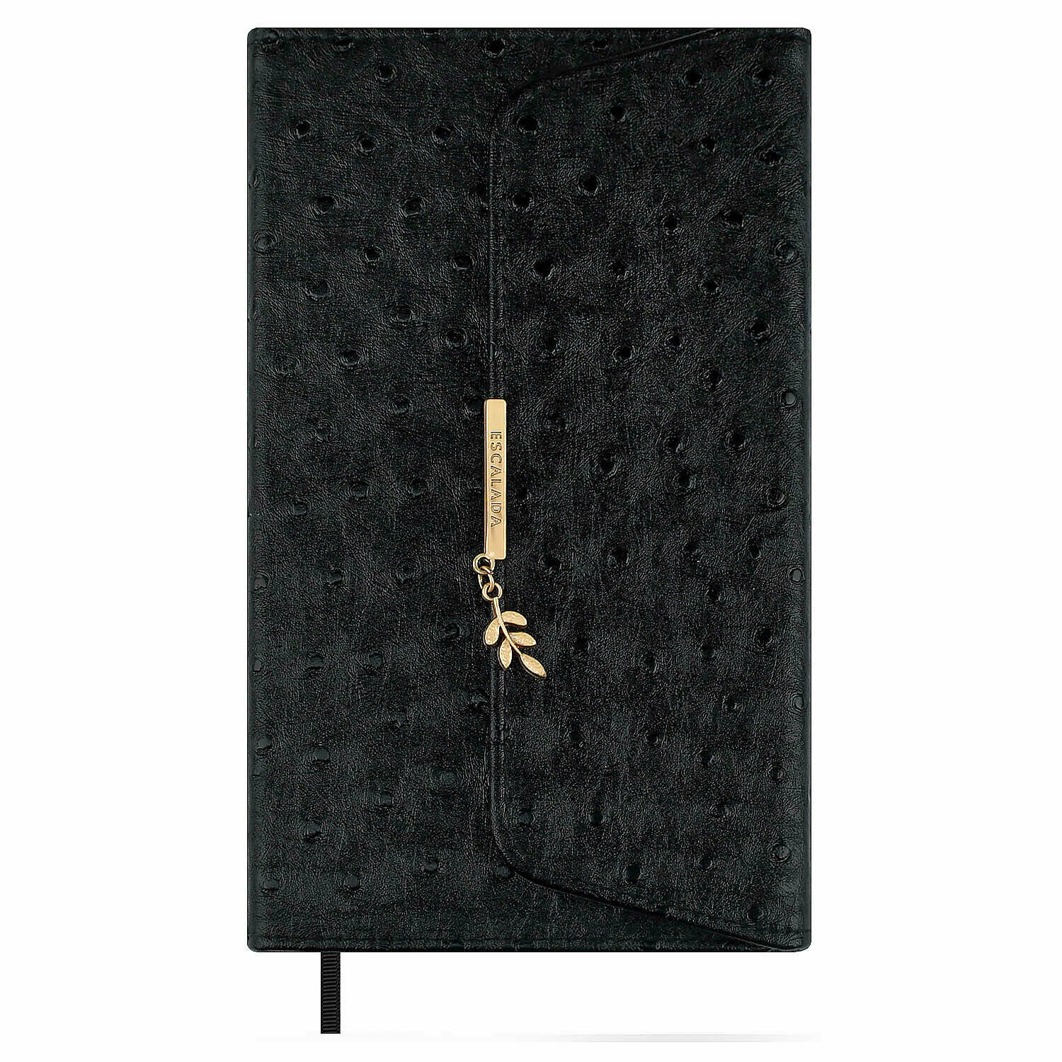 Ежедневник ESCALADA А5 "Страус", недатированный, твердый переплет, искусственный кожаный