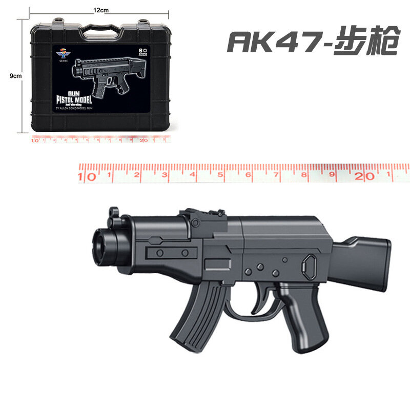 AK47 полусплавная модель пистолета-автомата, классическая военная игрушка, реалистичная копия, мягкий пистолет для детей