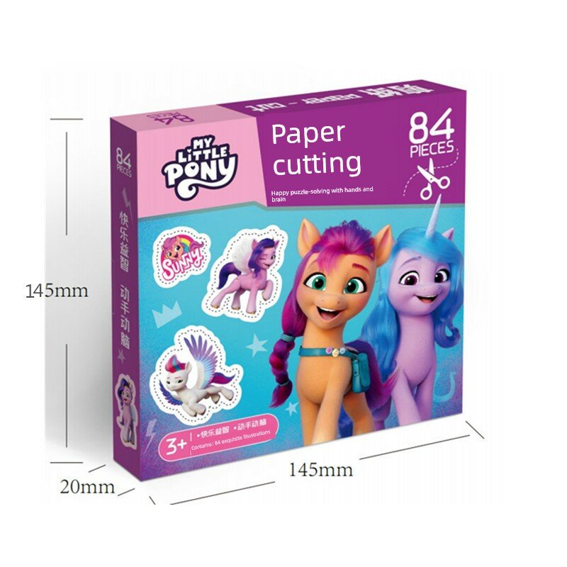Детские поделки из бумаги «Мой маленький пони» для девочек от 3 до 6 лет, материалы для рукоделия, развивающие игрушки