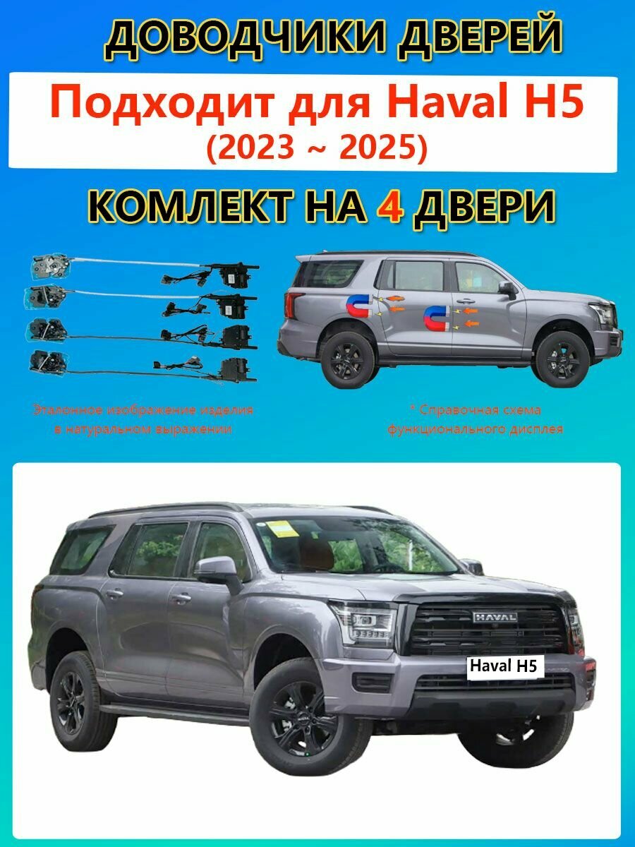 Доводчики дверей BMW X5 IV G05/G18 (2018-2026) комплект 4 шт — плавное мягкое закрывание без хлопка, установка