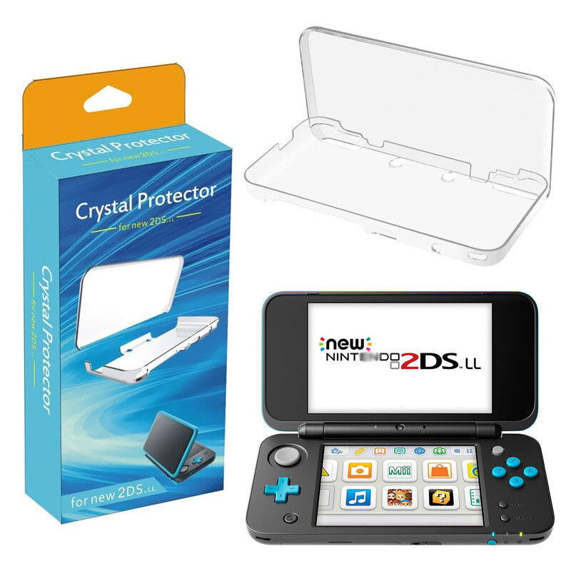 Прозрачный новый хрустальный футляр 2DSLL Жесткий защитный футляр 2DS XL Защитный футляр 2DSll от пыли и царапин
