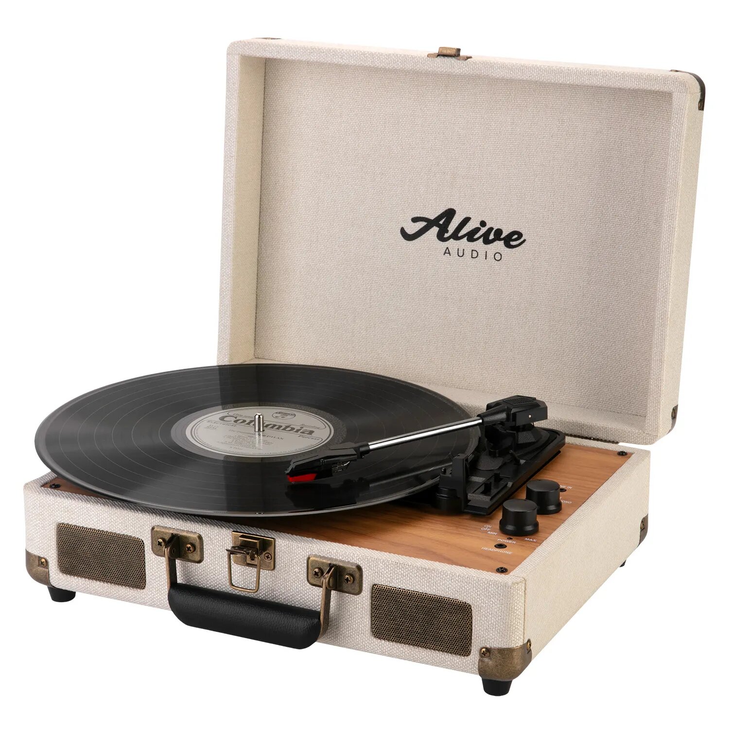 Проигрыватель винила Alive Audio GLAM The Canvas Edition Ivory с Bluetooth