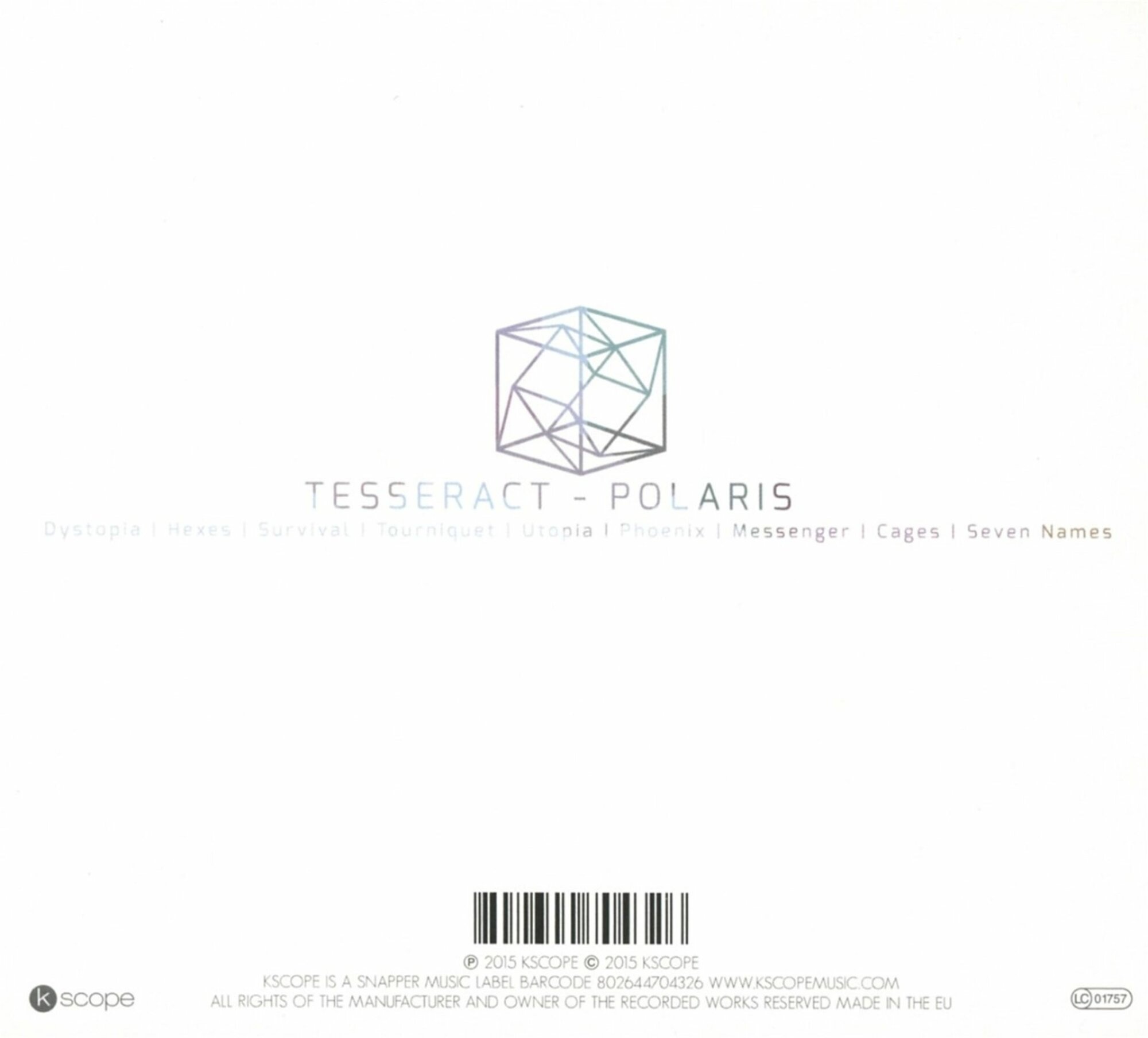 Компакт-диск TesseracT - Polaris (Digipak) (1 CD) — фото 1
