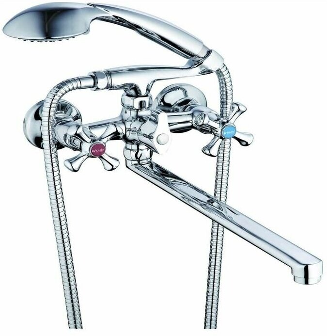 Смеситель для раковины G.lauf QSL7-A827 с кран-буксой, хром