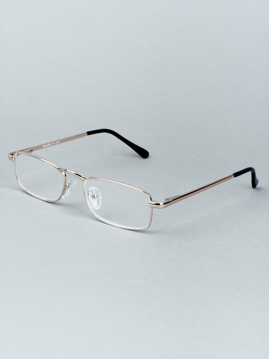 Готовые очки для чтения золотистые с диоптриями +1.00 футляр