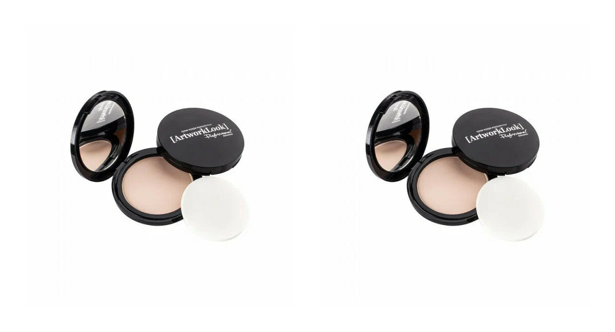 Компактная крем-пудра Relouis Artwork Look Professional, тон 02, 10 гр, 2 шт.