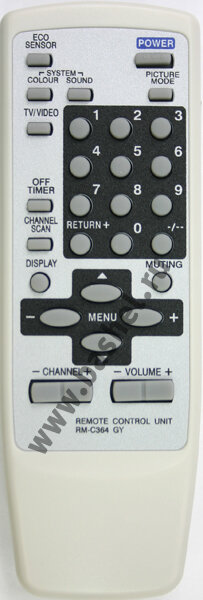 JVC RM-C364 TV (белый), Пульт ДУ