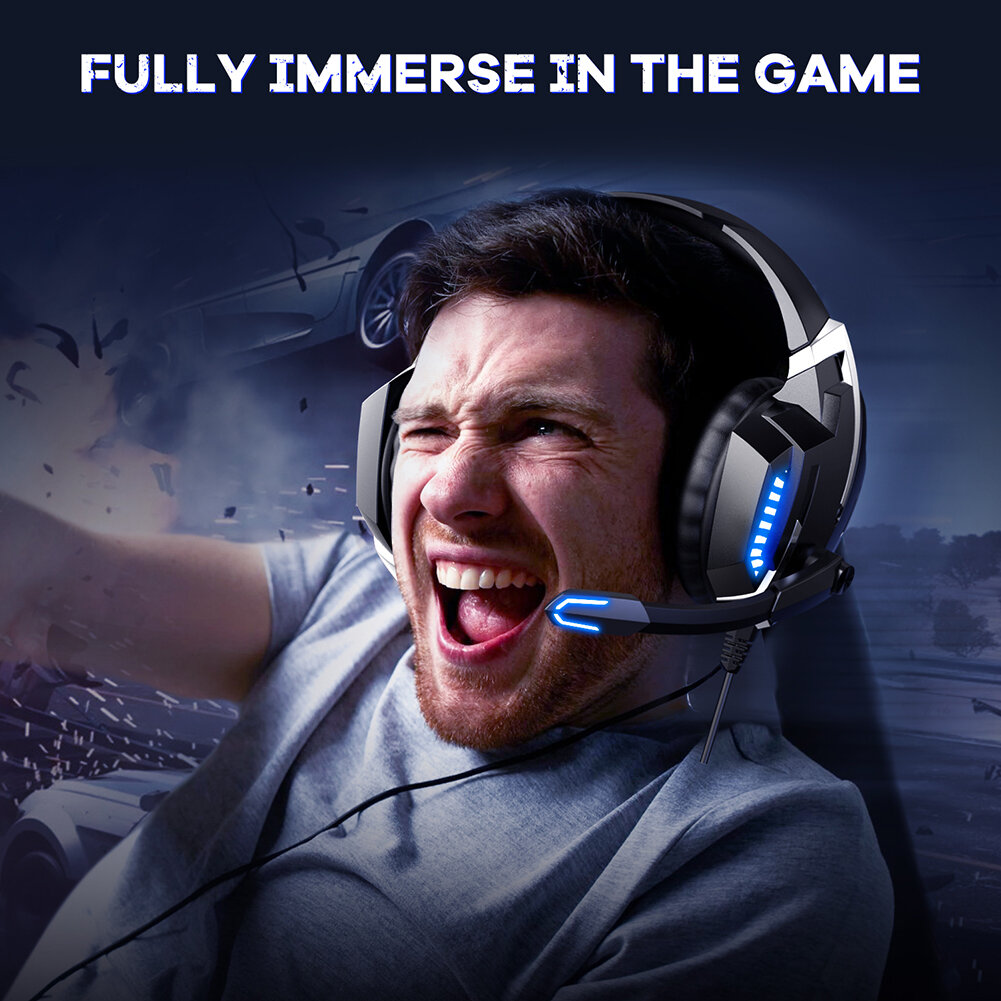 Игровые наушники с микрофоном Onikuma K18 для компьютера, PC, камуфляж