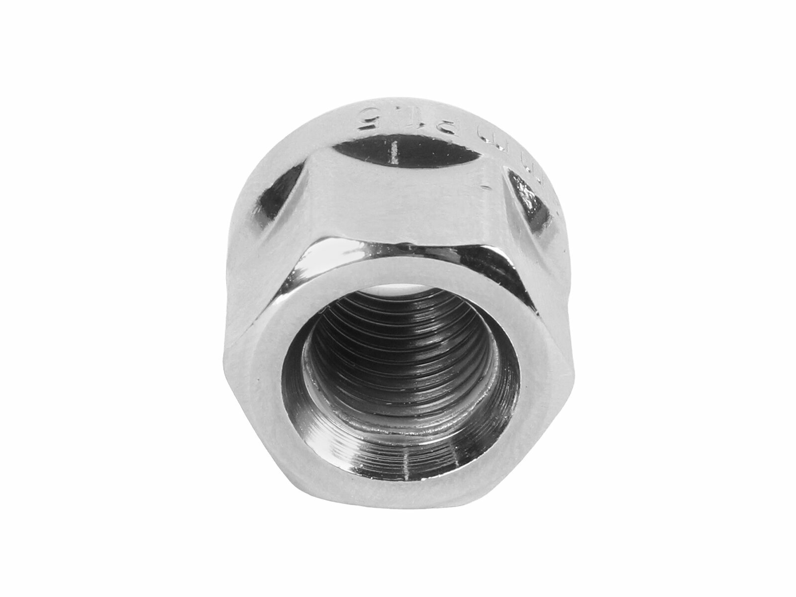 Гайка колеса открытая хром сфера