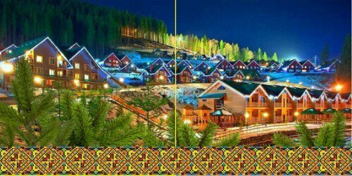 Ткань Диптих Карпаты S-093